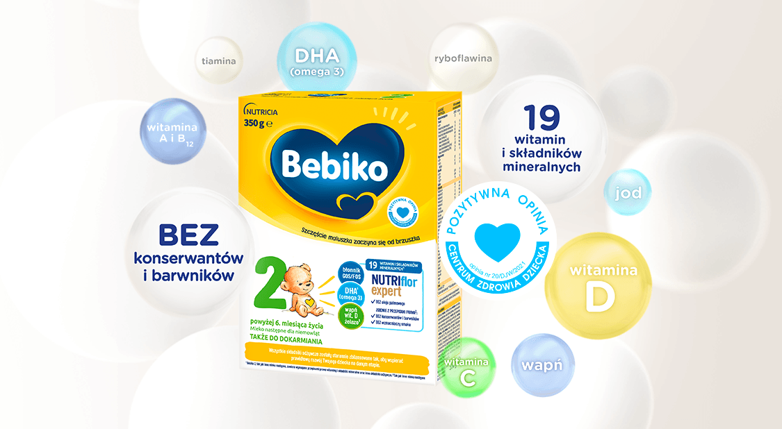 Bebiko 2 Nutriflor+ - mleko modyfikowane dla dzieci po 6. miesiącu ...